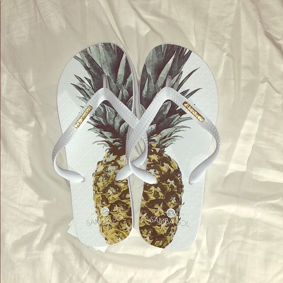 Samba Sol | Shoes | Samba Sol Pineapple Flipflop | Poshmark